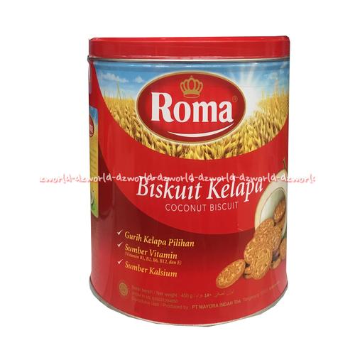 Jual Roma Biskuit Kelapa Coconut Biscuit 450gr Biskuit Kue Roma Kelapa ...