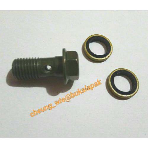 Jual Baut selang rem cakram + ring kuningan cakram Yamaha dan Honda ...
