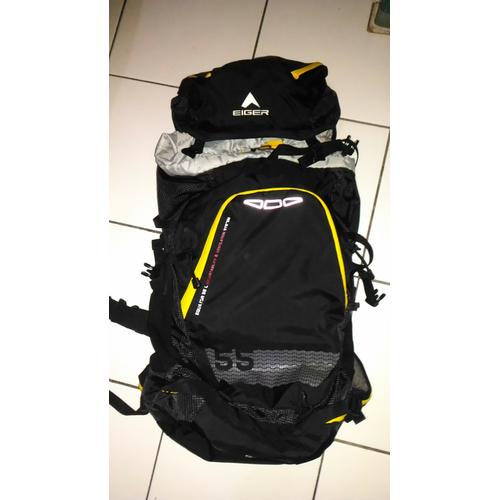 Jual Tas ransel gunung eiger equator 50 L + 5 L black 1182 keril ...