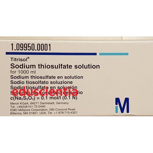 Jual SODIUM THIOSULFATE SOLUTION 0.1 N TITRISOL, 1 AMPOULE, MERCK ...