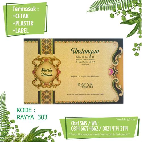 Jual Undangan Pernikahan Rayya 303 Sudah Cetak Harga Murah - Kota ...
