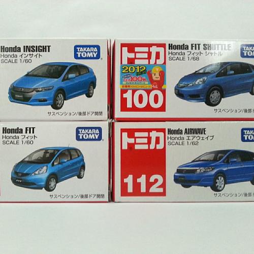 Jual Tomica Honda Cars - Fit, Fit Shuttle, Airwave, Insight (4 pcs ...