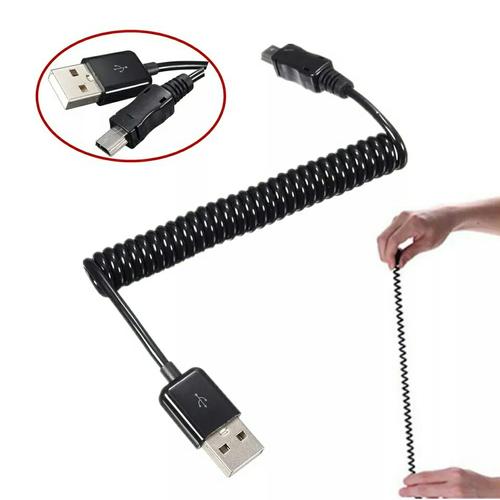 Jual Kabel data tipe A male USB to Mini USB male 5 pin kabel spiral ...