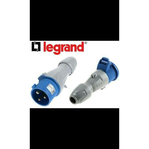 Jual Plug Industri Mobile 3 Pin 32A Legrand Set Male Female IP44 ...