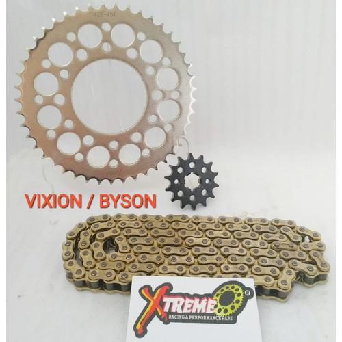 Jual GEAR SET BYSON/VIXION/MXKING/R15 428 40-45T XTREME NOT SSS TK ...