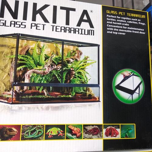 Jual AQUARIUM NIKITA GLASS PET TERRARIUM SIZE LARGE 60 x 46 x 29.7cm - Jakarta Selatan - Denny ...