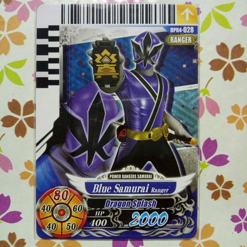 Jual power ranger card battle normal ranger blue samurai v4 - Kota ...