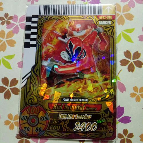 Jual power ranger card battle gold ranger red samurai v2 - Kota Bandung ...