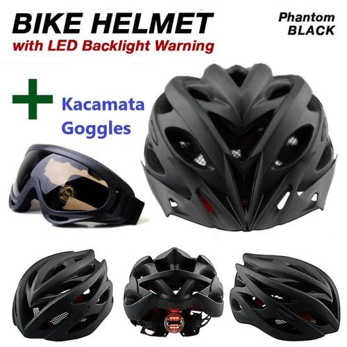 Jual Paket Helm Sepeda EPS PVC Shell + Kacamata Goggles - Kota Bandung ...