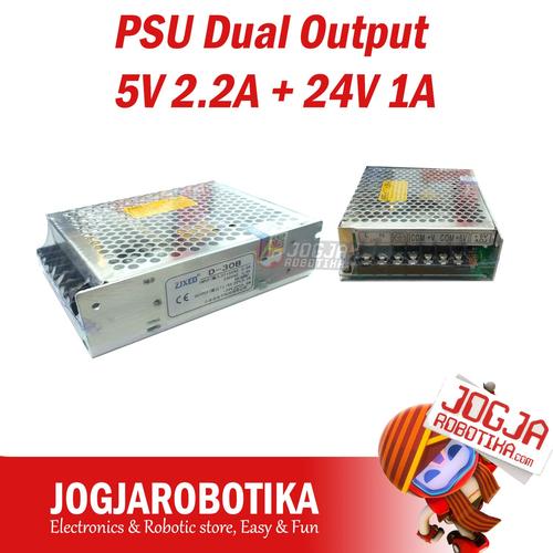 Jual PSU Dual Output 5V 2.2A + 24V 1A - Kab. Sleman - Jogjarobotika ...