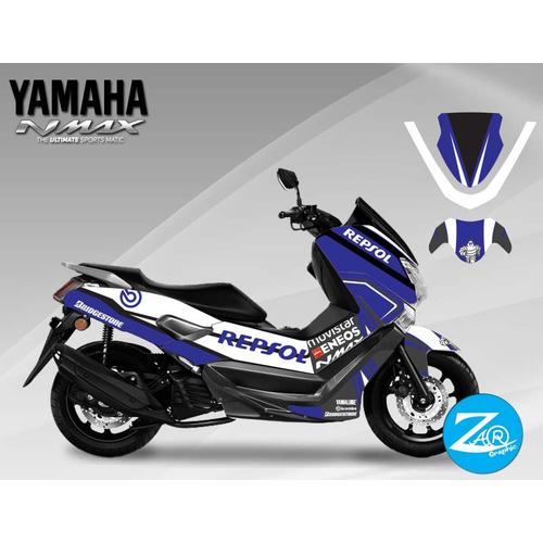 Jual Decal Stiker Yamaha Nmax repsol blue new design. - Kab. Wonosobo ...