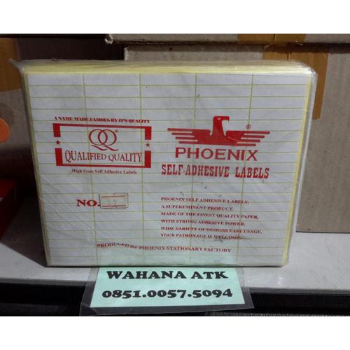 Jual Stiker label nama / label stiker / label harga phoenix no 99 ...