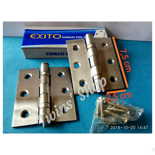 Jual Engsel 3 inch Bahan Stainless Steel Merk Exito / Engsel Jendela ...