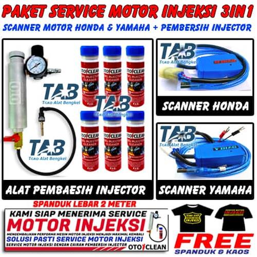 Jual PAKET SERVICE MOTOR INJEKSI 3in1- Scanner 2 Unit + Pembersih ...