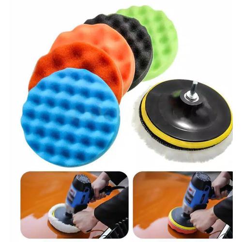 Jual 7 PCS BUSA SPON POLES POLISHER 7 INCH WOOL PAD VELCRO - Kab ...