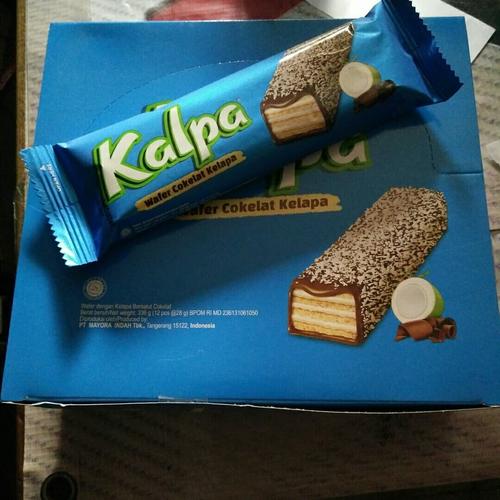 Jual Wafer Kalpa Coklat Kelapa (Mayora) 1 Pak isi 12Pcs - Kota ...