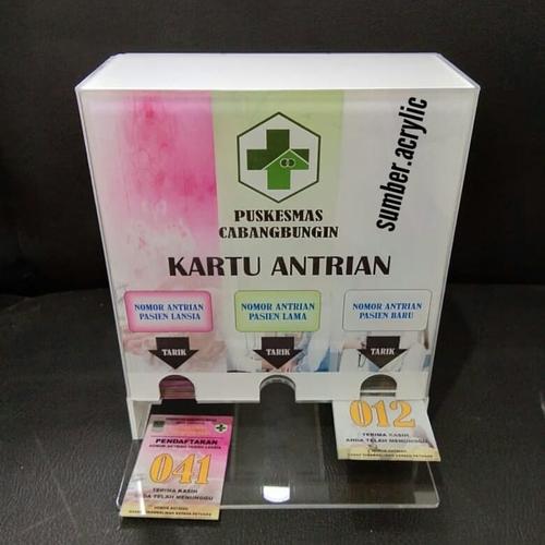 Jual acrylic tempat nomor antrian - Kab. Kebumen - sumberacrylic ...
