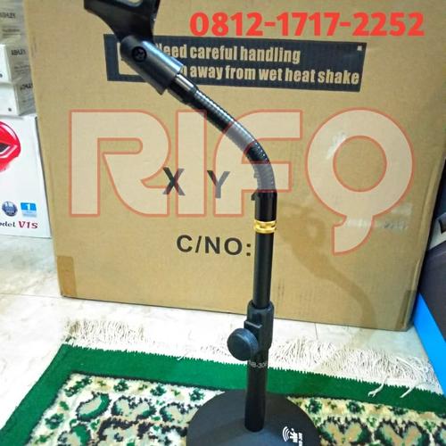 Jual Stand tiang Mic pendek Lentur utk Meja Podium Pidato Full Besi ...