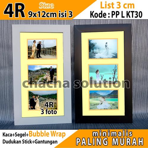 Jual frame foto 4r isi 3 foto, bingkai foto minimalis isi3 4r, kt30 ...