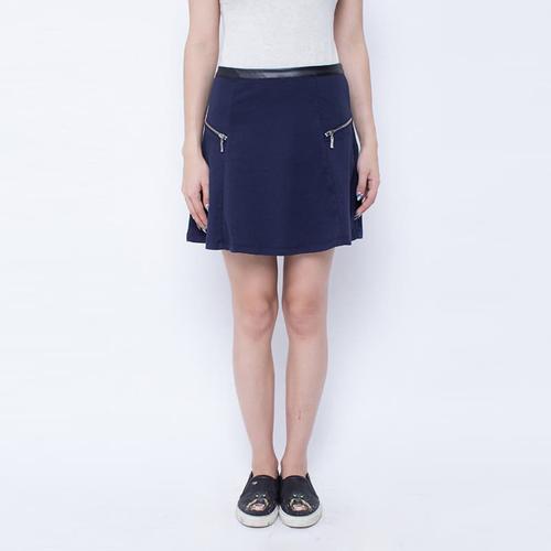 Jual Rave Habbit- Westie Skirt Zipper -Rok Mini - Navy, S - Jakarta ...