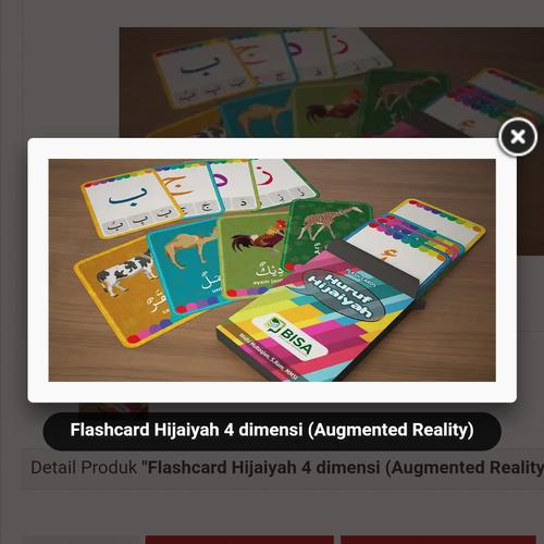 Jual Flashcard Hijaiyah 4 dimensi (Augmented Reality)(kartu) - Kab ...
