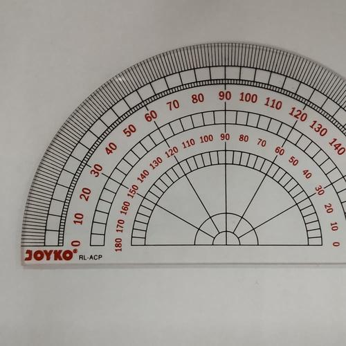 Jual Busur penggaris/protractor akrilik anti patah - Jakarta Utara ...