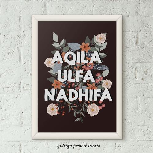 Jual Frameless Poster, Hiasan Dinding, Dekorasi Kamar Anak, Nama ...