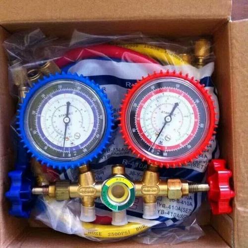 Jual PAKET DOUBLE MANIFOLD double pengisian FREON AC R22 R32 R410 ...