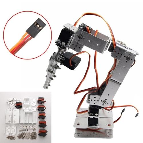 Jual Aluminium Robot Arm Mechanical Robotic Clamp Claw for Arduino ...