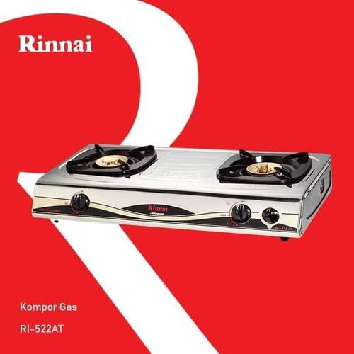 Jual Kompor Gas Rinnai RI 522AT 2 Tungku With Timer Stainless Steel ...