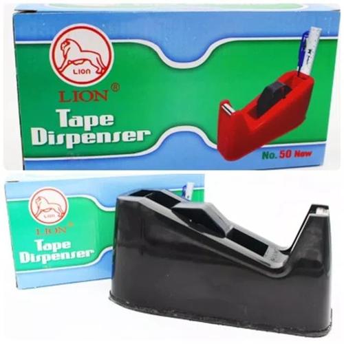 Jual Tape dispenser Lion No. 50 / 1 inch besar tempat solatip isolasi ...