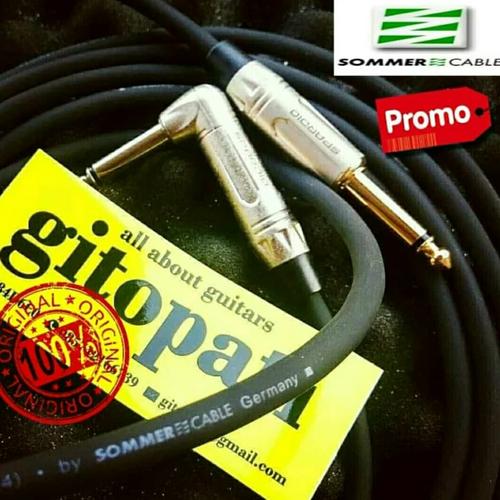 Jual kabel gitar original sommer germany jack spardio straight to angle ...