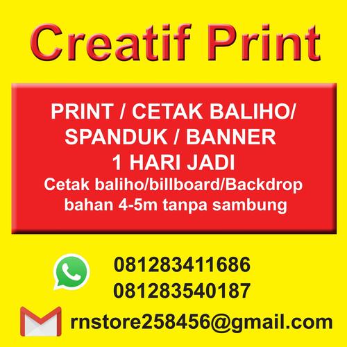 Jual Print / Spanduk/ Cetak banner - Jakarta Timur - creatif print ...