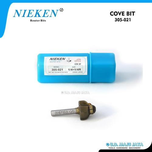 Jual NIEKEN Router Bits 305-021 ( Mata Profil Cove Bit 6,35mm ...