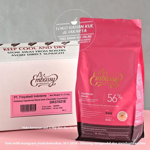 Promo Embassy Chocolate - Equatorial Blend 56% 1kg Dark Couverture ...