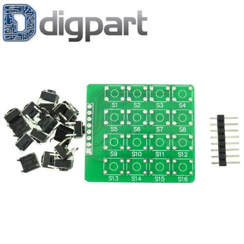 Jual Keypad Matrix 4x4 Keyboard Module 16 Botton Mcu For Arduino Diy Kit Kota Malang Digpart