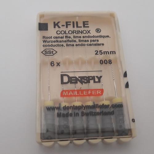 Jual Dental jarum endo k file dentsply ukuran/ warna hitam 25mm - Kota ...