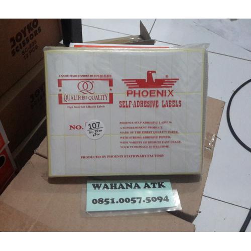 Jual Stiker label nama / label stiker phoenix no 107 - Kota Surabaya ...