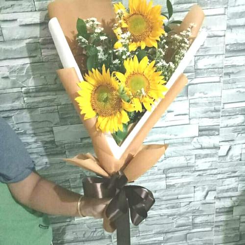 Jual Buket bunga matahari asli | bucket wisuda | hand bouquet - Kota ...