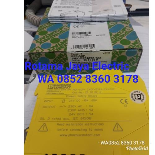 Jual Safety Relay Phoenix Contact PSR-SCP-24DC/ESP4/2X1-1X2 PHOENIX ...