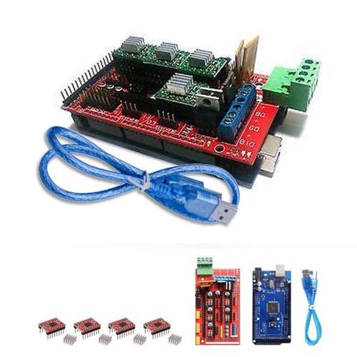 Jual 3D Printer Kit: Arduino Mega 2560 R3 Board, Ramps 1.4, 4x A4988 ...