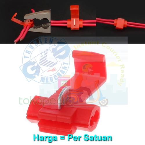Jual Penyambung kabel T taps quick splice scotch lock connector Merah ...