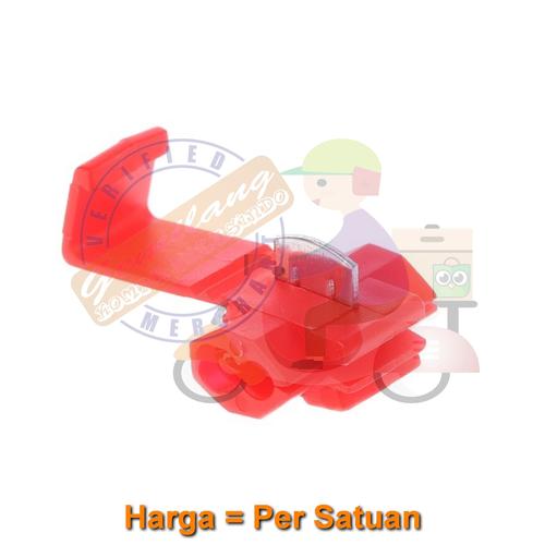 Jual Penyambung kabel T taps quick splice scotch lock connector Merah ...