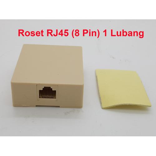 Jual Roset RJ45 ( 8 Pin ) 1 Lubang - Jakarta Pusat - warunglistrik88 ...