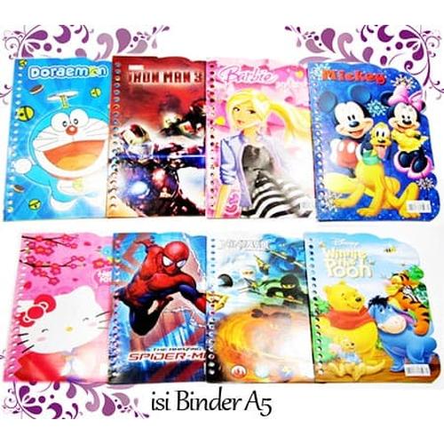Jual Loose Leaf Gambar Karakter - Kertas File / Isi File / Isi Binder ...