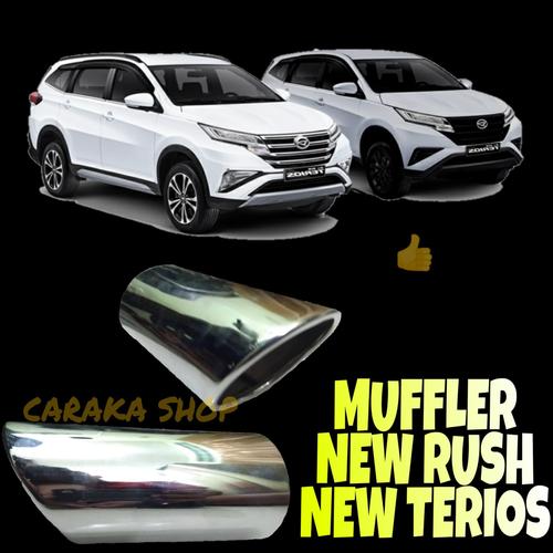 Jual Muffler Ujung Knalpot NEW RUSH TERIOS Mufler Sambungan Pipa New ...