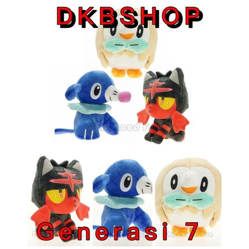 Jual Boneka Pokemon Generasi 7 Boneka Rowlet Boneka Litten Boneka Popplio - Kota Cilegon ...
