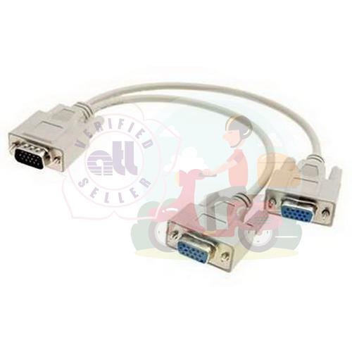 Jual TP 2 Port Kabel VGA Cabang 1 Male - 2 Female dSub 15pin Splitter Split - Jakarta Barat ...