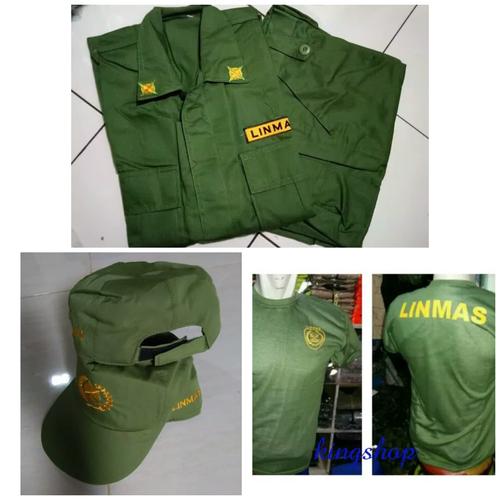 Jual Seragam Linmas + Kaos + topi - Kota Bandung - king33shop | Tokopedia