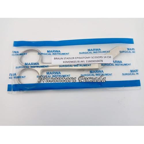 Jual Gunting Epis Episiotomi Braun Stadler Episiotomy Scissors Marwa 14 ...